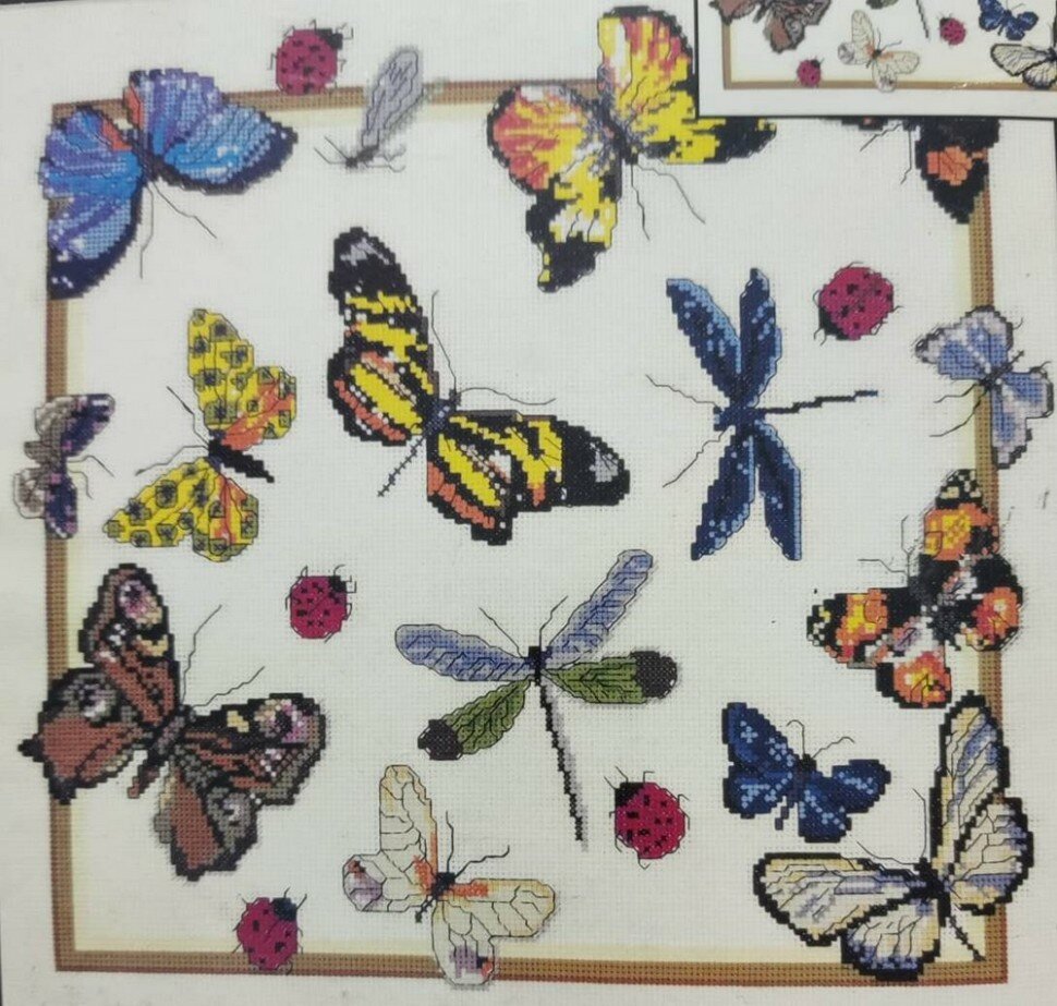 Набор для вышивания Candamar #51175 Bug Collection (Коллекция насекомых), Счетный крест, 35.6 х 35.6 см
