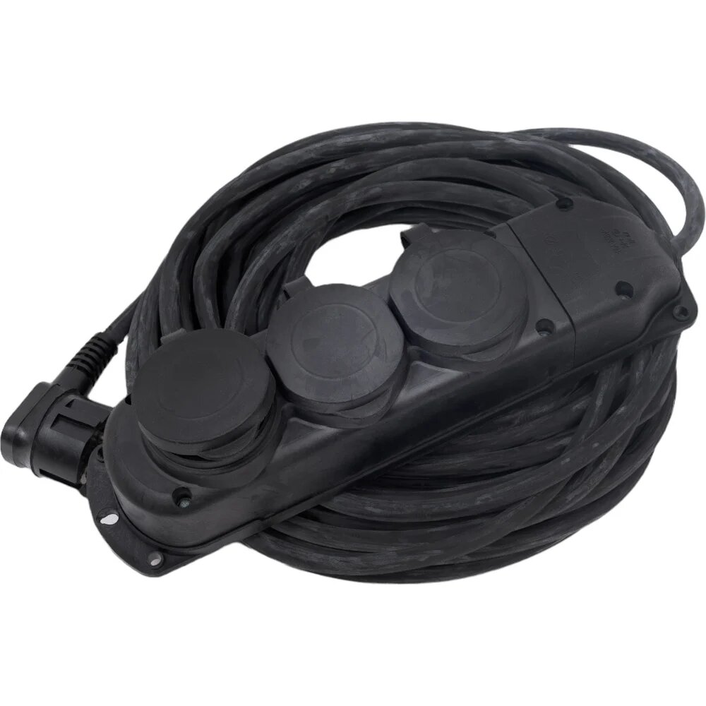 Удлинитель ПП удлинитель смотка У1С-3-10 кг,5(рез), 3гнезда, 10м, с заземлением + IP44 3x1