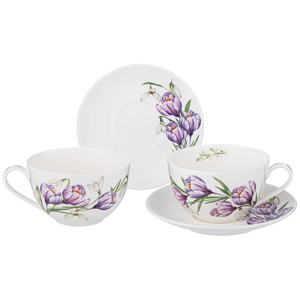 Набор 2х чашек с блюдцами Lefard 280 мл, 027501