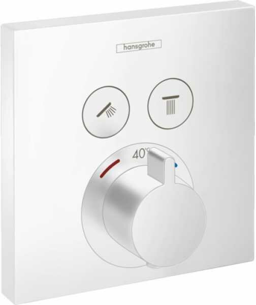 Hansgrohe Смеситель Hansgrohe 15763700 ShowerSelect для душа, встраиваемый, белый