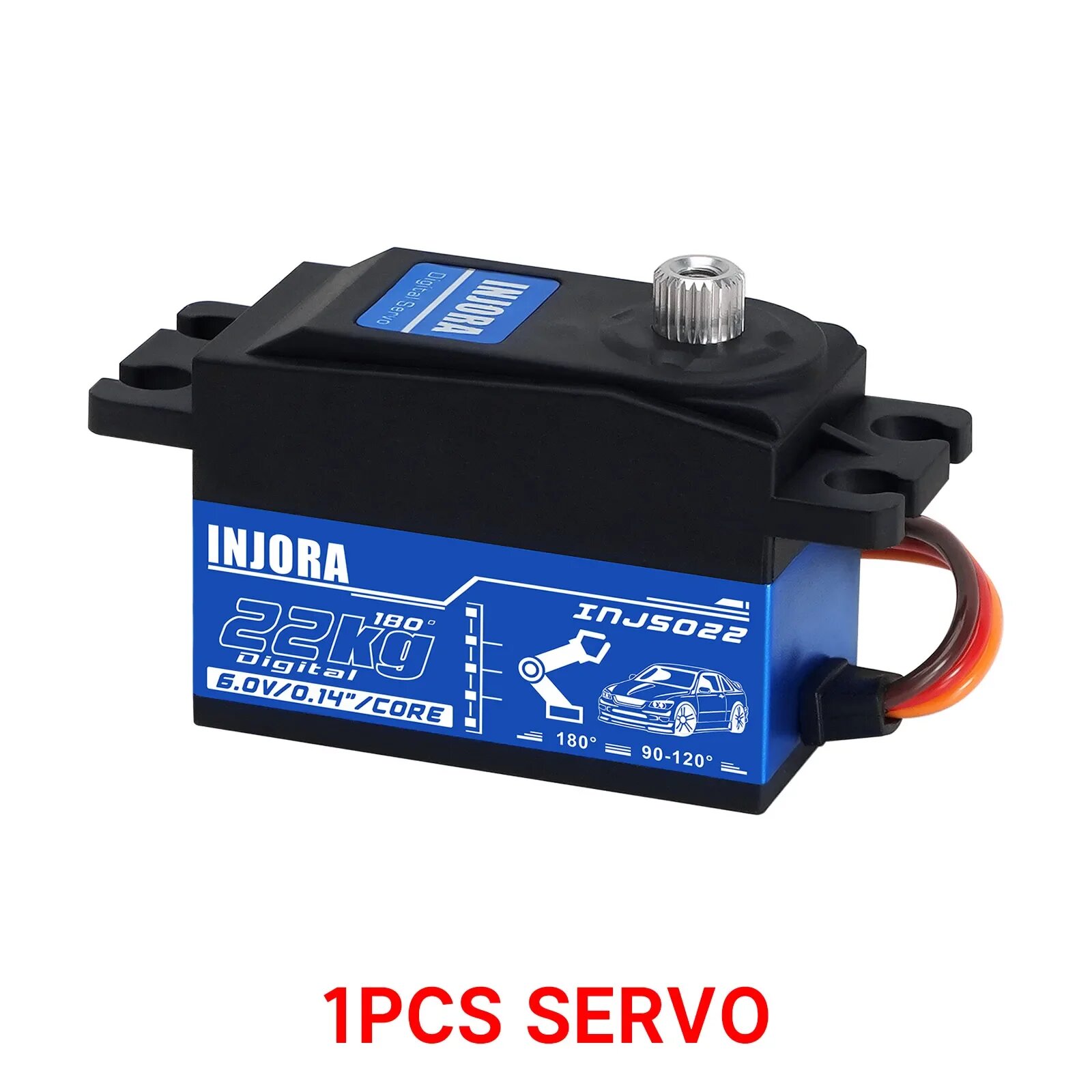 INJORA INJS022 Сервопривод 22KG, 1PCS