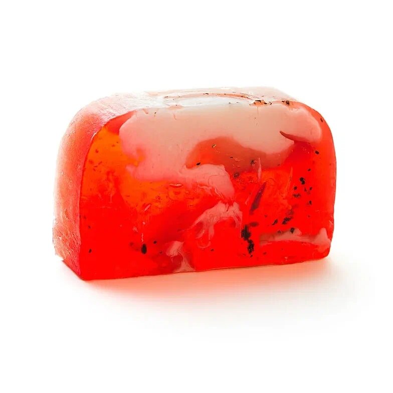 Натуральное мыло ручной работы RASPBERRY с экстрактом малины, 100 гр TM Savonry