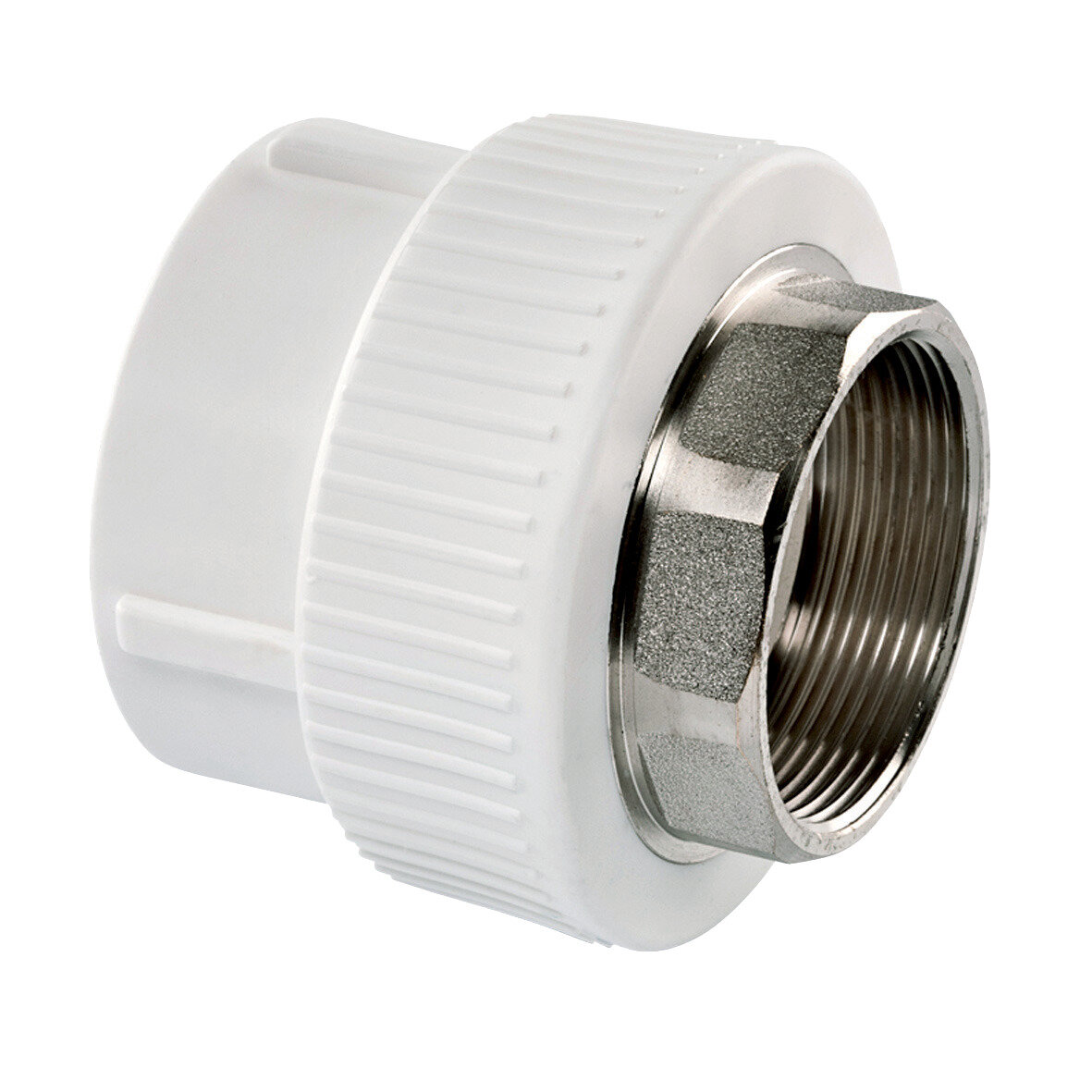 Муфта комбинированная Tebo TR-TB 50х1 1/2" с внутренней резьбой белая