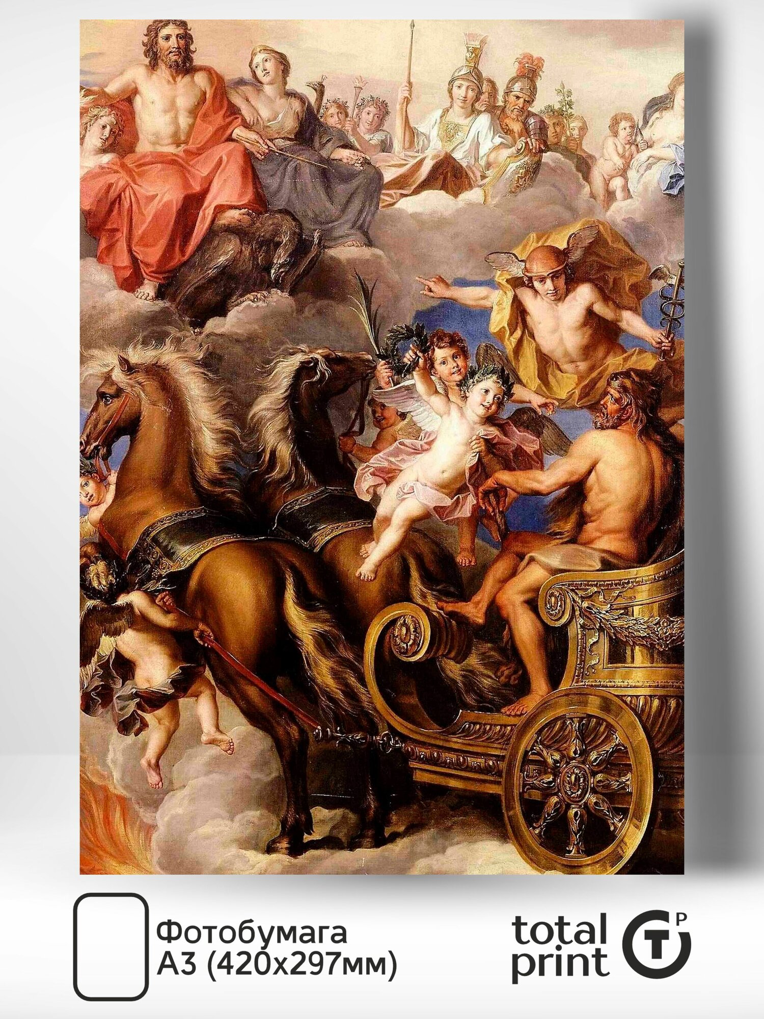 TotalPrint Постер для интерьера, Боги греческой мифологии, А3(42х29,7см)