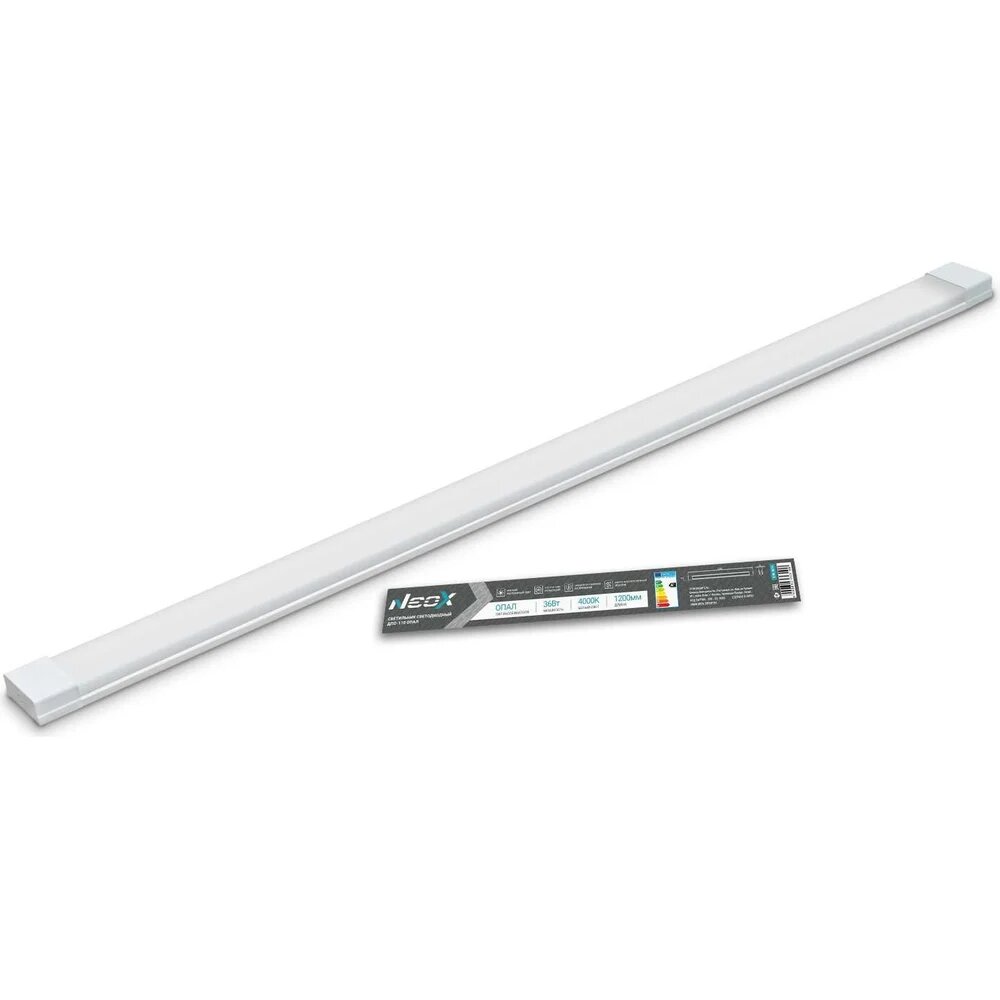 Светильник Neox сд ДПО-110 опал 36Вт 230В 4000К 1200мм IP40, офисных зданиях, бликов