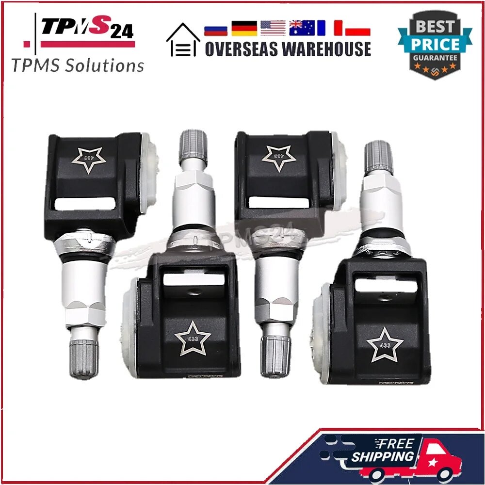 4X для BMW 5-Series G30 7-Series G11 BMW X3 X4 X6 X7 Mercedes-Benz A E GLE-Class 433 МГц датчик TPMS 36106887140 A 0009052102