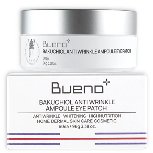 Патчи для век с ретинолом и бакучиолом BUENO Bakuchiol Anti Wrinkle Ampoule Eye Patch, 60 шт