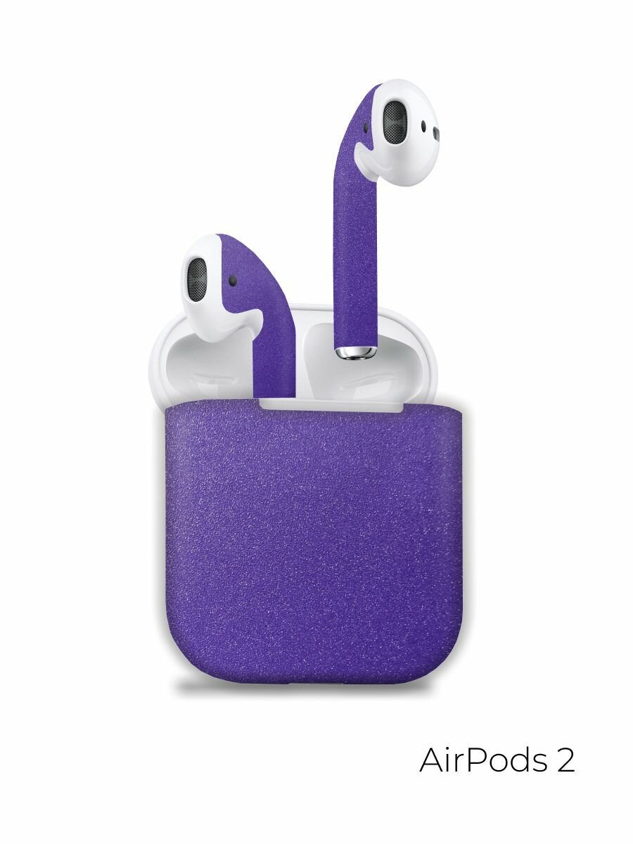 Защитная пленка для Apple AirPods 2 для кейса с алмазной крошкой