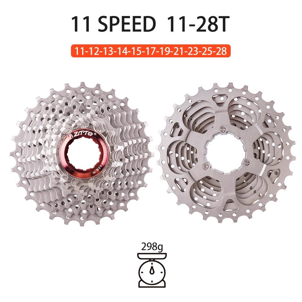 ZTTO Кассета для шоссейного велосипеда, стальная, 8/9/10/11/12 скоростей, 11-36T 11S 11-28T