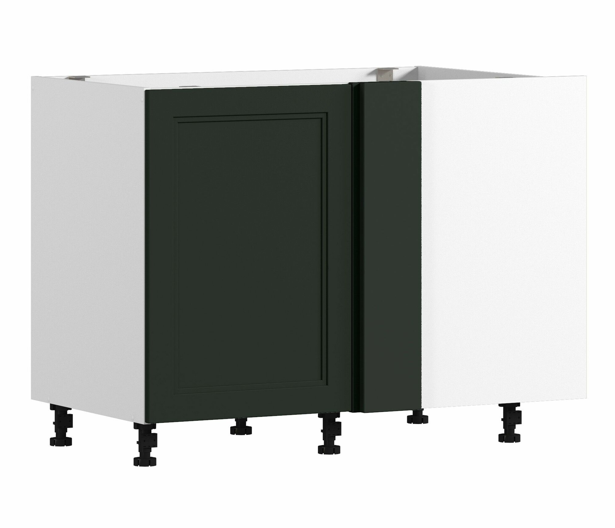 Кухонный модуль напольная тумба столплит Регина РСП/1-100 приставная, ЛДСП, Белый/МДФ MODERN Олива, 105х56х82 см