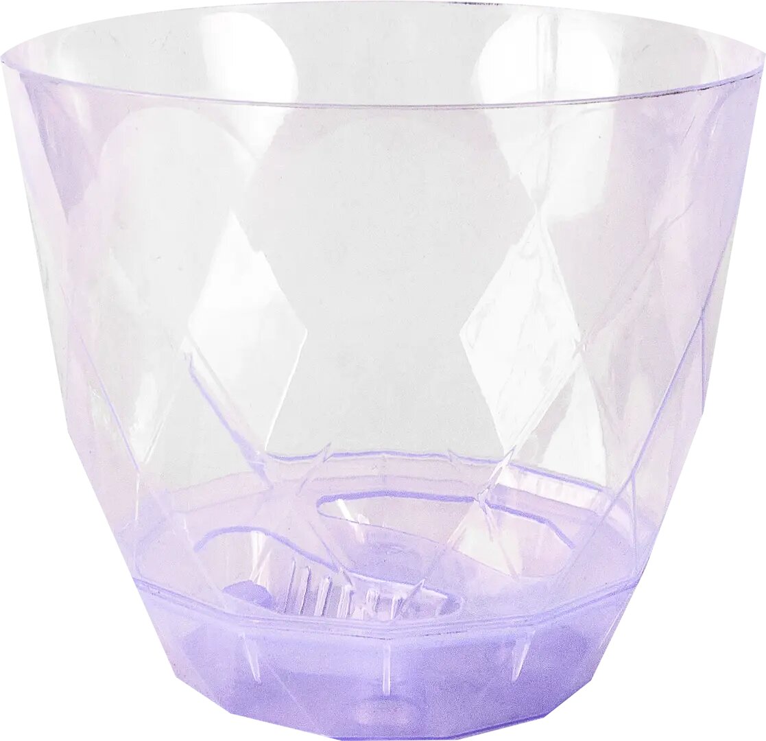 Горшок цветочный Idi Land Laurel d17.5 h15 см v2.3 л пластик сиреневый