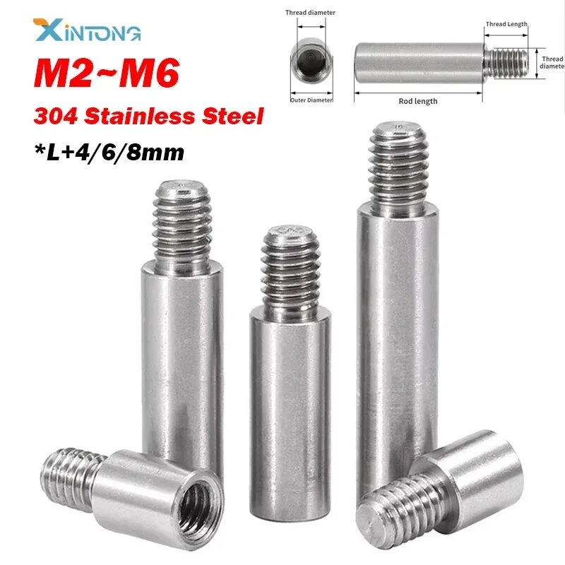 Резьбовые опоры из нержавеющей стали M2-M6 M3 (Thread 6mm), 10mm(5Pcs)