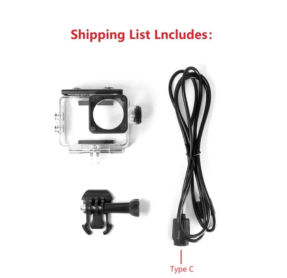 Водонепроницаемый чехол для экшн-камеры 4K, зарядное устройство/зарядный бокс, USB-кабель для AXNEN A10/H10/F88 EIS Anti-shake S9 S9 Pro 4KUltra Motocycle
