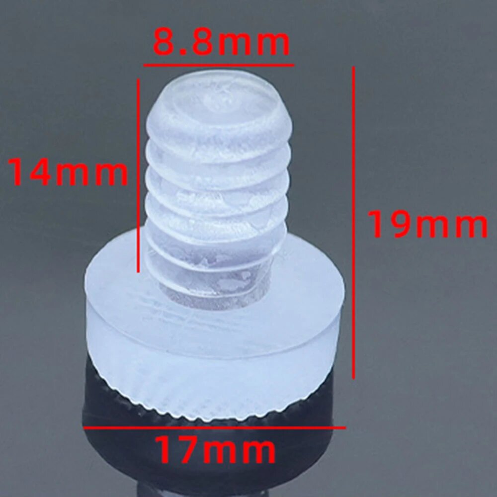 Прозрачные резиновые бамперы для мебели 8.8X19MM 10pcs