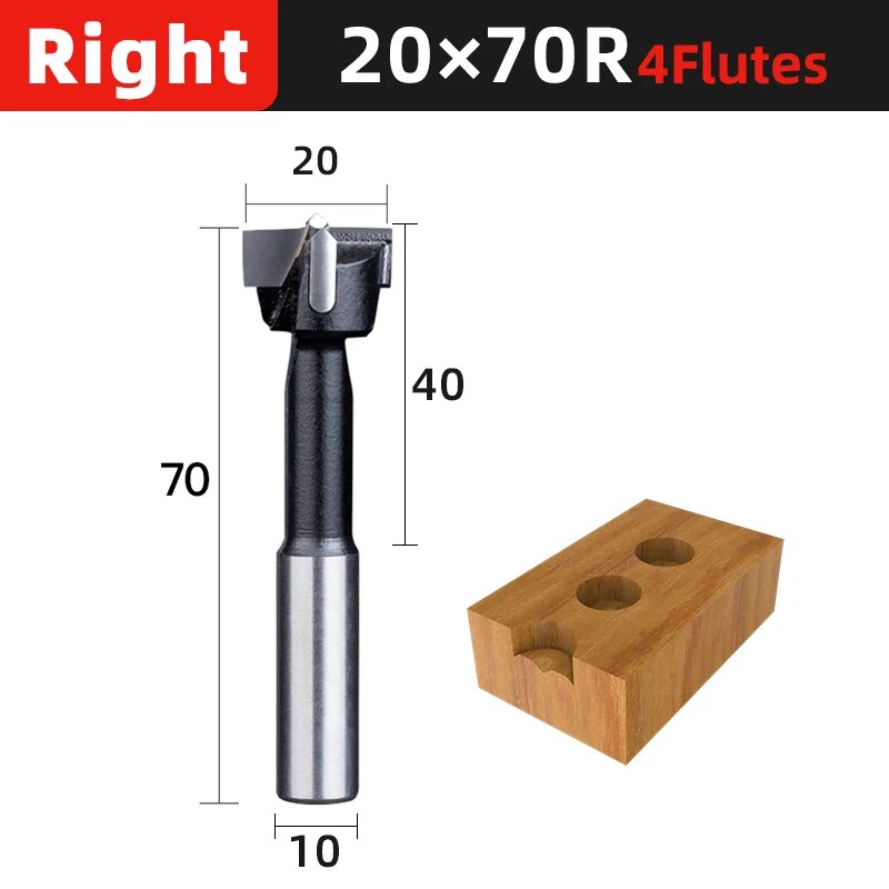 HUHAO Сверло по дереву Форстнер 10 мм 20-70R