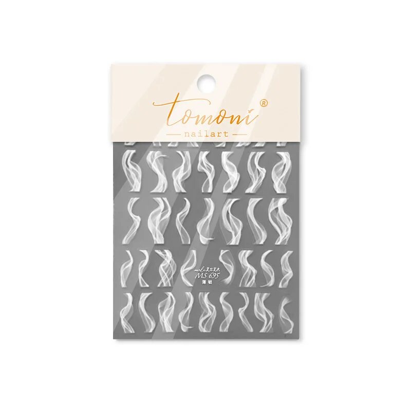 Томони nailart наклейки для ногтей дым MS-695