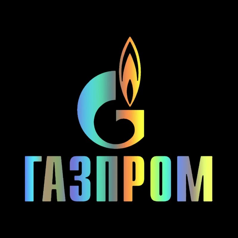 CK20986 # Газпром, автомобильная наклейка, водонепроницаемая виниловая наклейка, наклейка для бампера мотоцикла