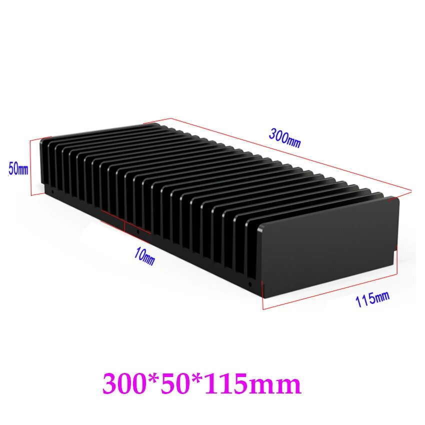 Радиатор для усилителя Tokban Audio 300x50x115mm