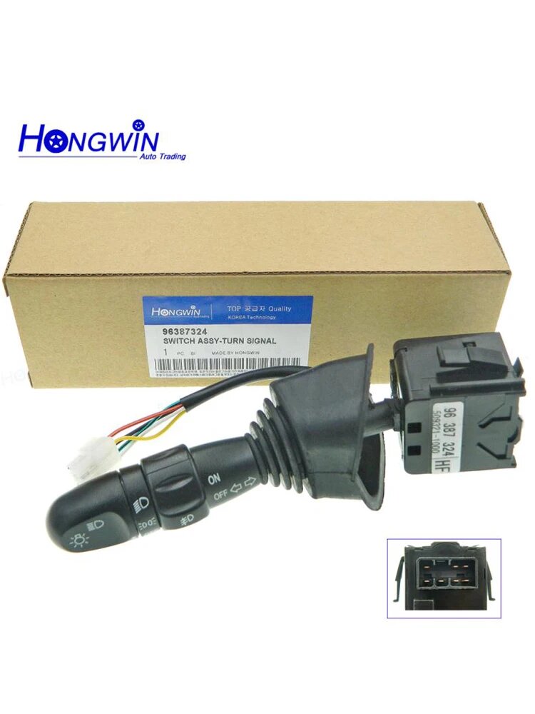 Переключатель сигнала поворота автомобиля, фары, противотуманные фары, диммер, переключатель управления 96387324 для Buick Daewoo Lacetti Lanos, Chevrolet Optra Nubira E