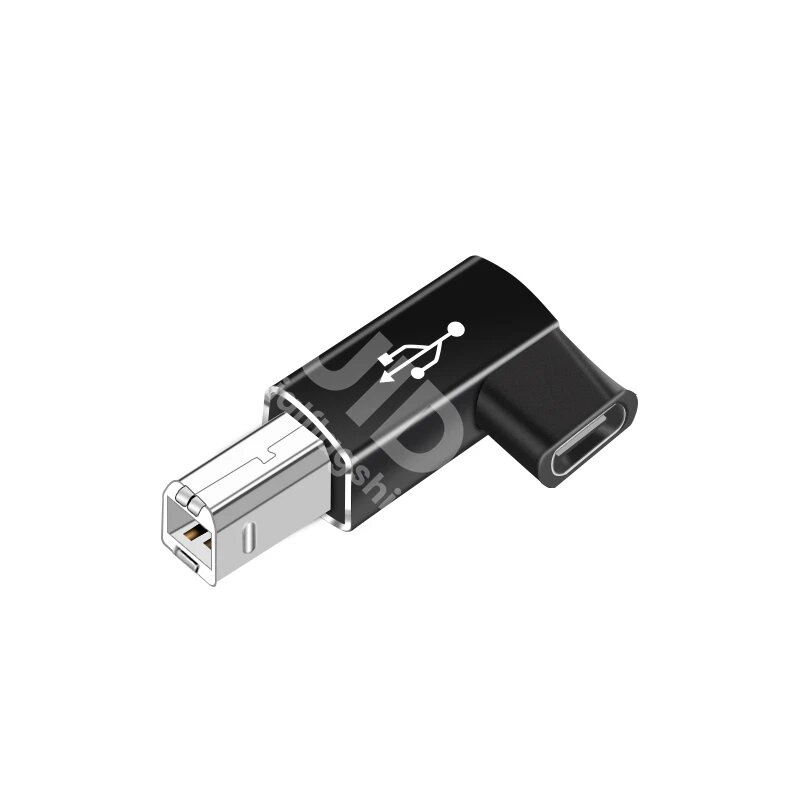 USB Type C - USB 2.0 Адаптер, черный, Elbow