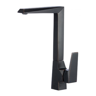 Смеситель для кухни Savol S-005512H однорычажный с поворотным изливом матовый черный 160 мм