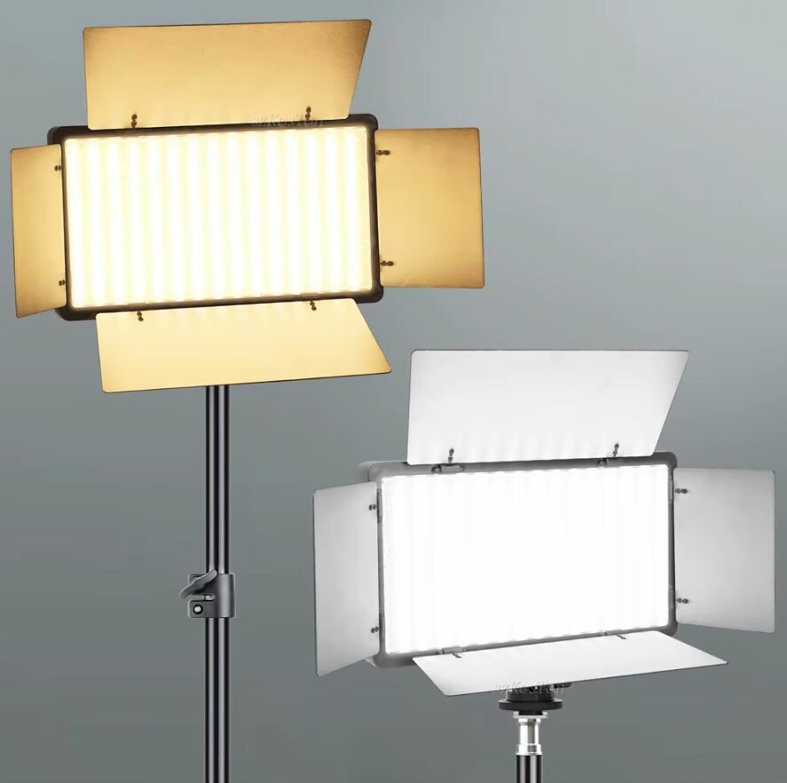 Видеосвет профессиональный PRO LED 800c блоком питания без штатива 50W черный