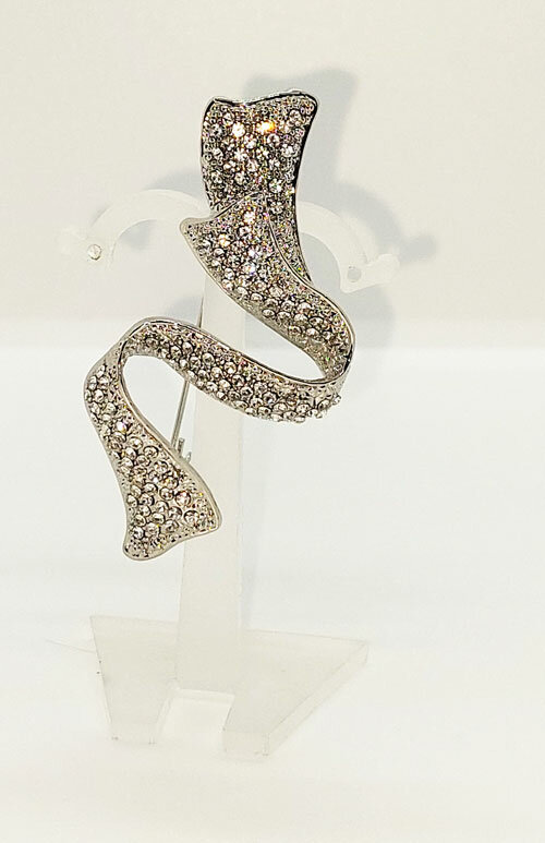 Брошь, искусственный камень