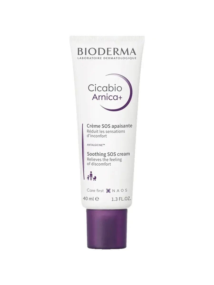 Крем Bioderma Cicabio "Arnica+", успокаивающий, для лица и тела, 40 мл