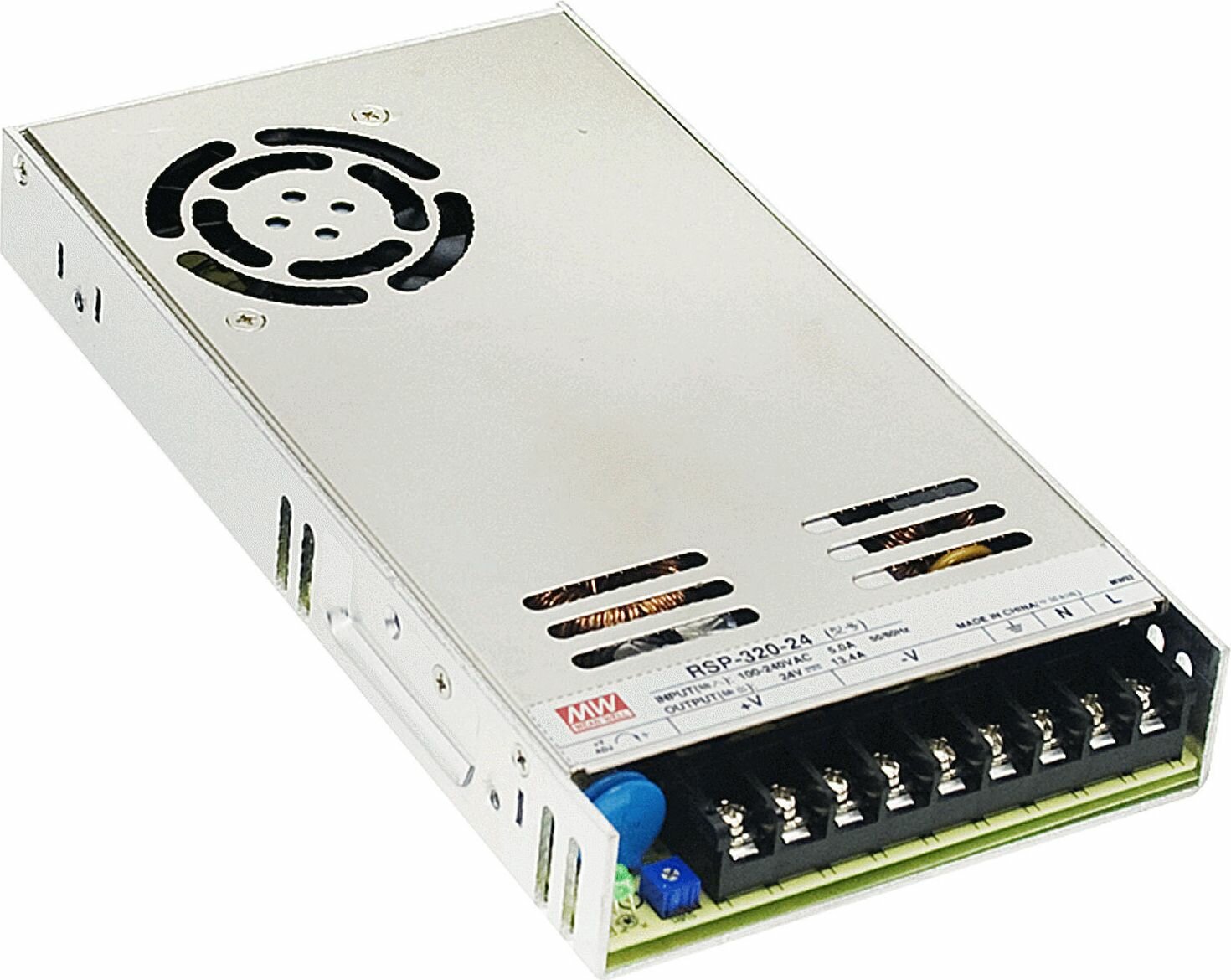 Импульсный блок питания MEAN WELL RSP-320-24 Блок питания импульсный модульный 321,6Вт 24В DC 13,4А 900г 1шт