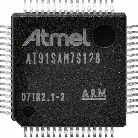 Микросхема MICROCHIP AT91SAM7S256D-AU микроконтроллер ARM7TDMI, SRAM 64kБ, Flash 256kБ, LQFP64, 1 шт