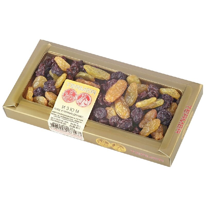 Изюм TERMER Голд и Черный Джамбо /картон/ 125г