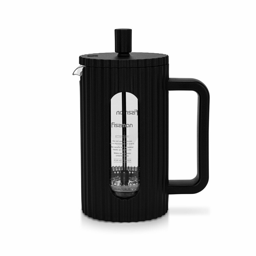 9152 FISSMAN Френч-пресс - заварочный чайник с поршнем 600 мл (стеклянная колба)