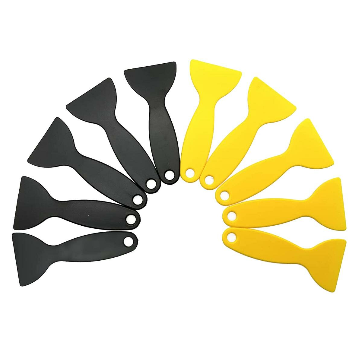 10 шт. Гибкий скребок для краски, шпатель, инструмент для удаления воздушных пузырей, наклеек, монтажный инструмент