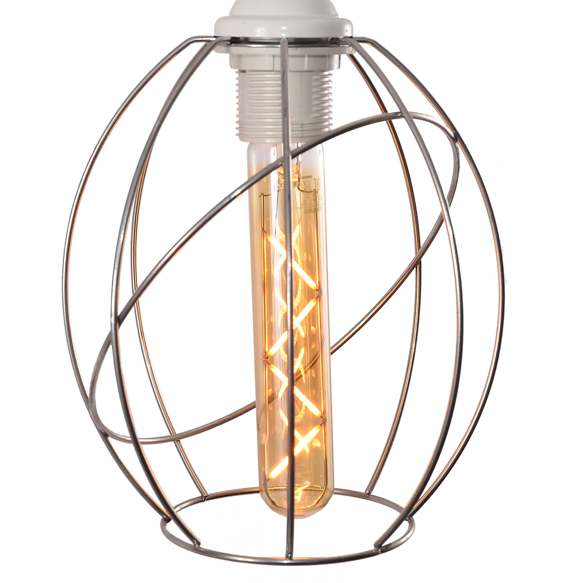 Абажур Мультисвет, E27, IP20, настенный, металлический, лофт, серебристый, 1 шт.