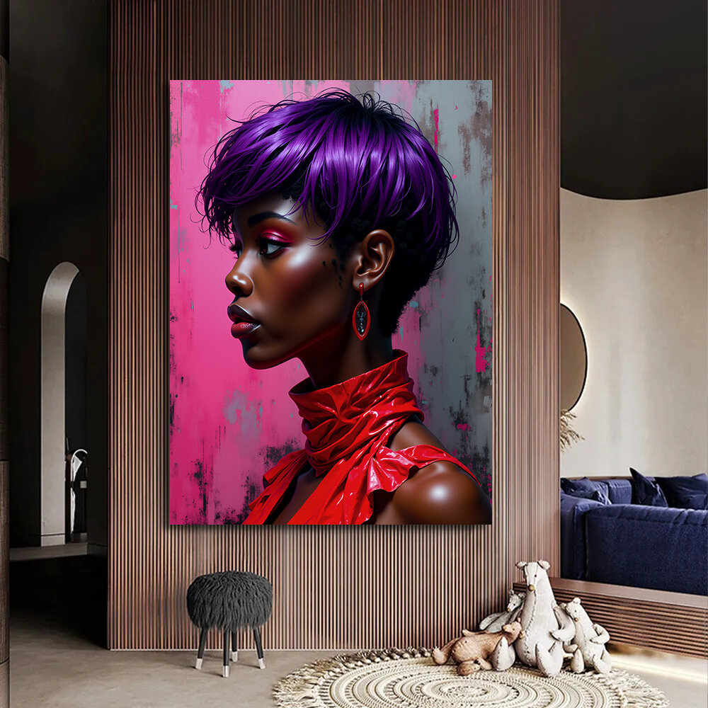 Картина негритянка, Африканский шарм, 30х40 см.