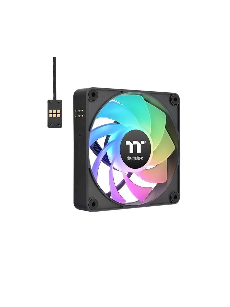 Кулер Thermaltake CT120 EX Sync реверсивный ARGB черный 4-pin 31.2dB Ret