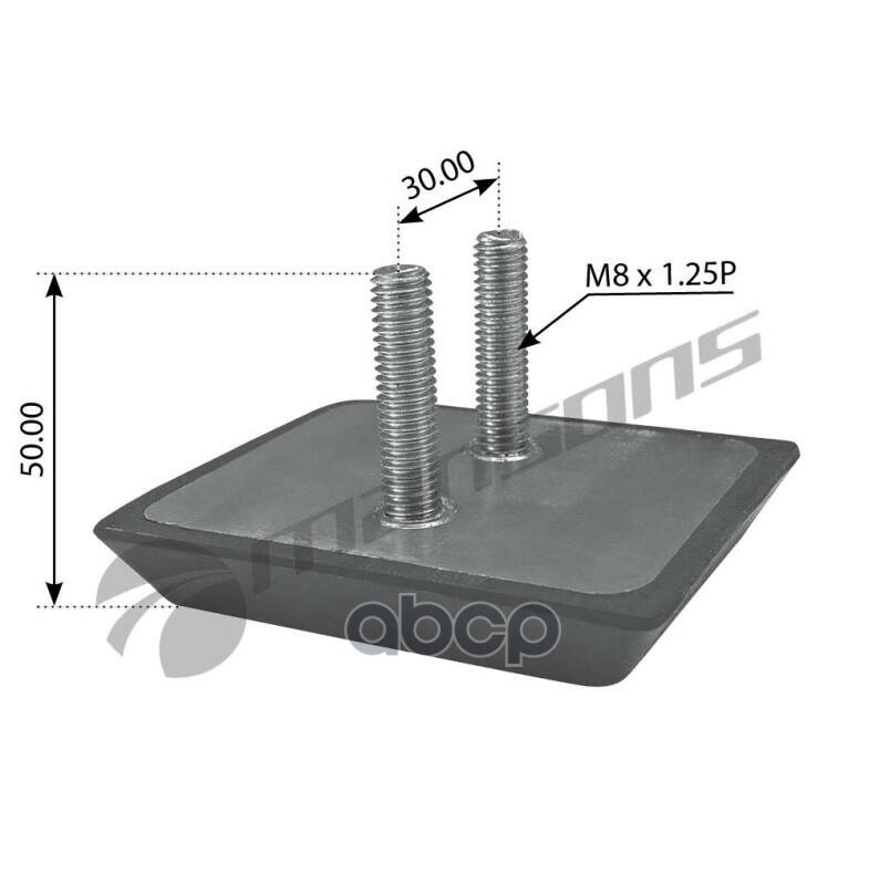 Отбойник MERCEDES 609,709-914 рессоры задней (пластина с 2 шп. M8х33мм) MANSONS Mansons арт. 700.046