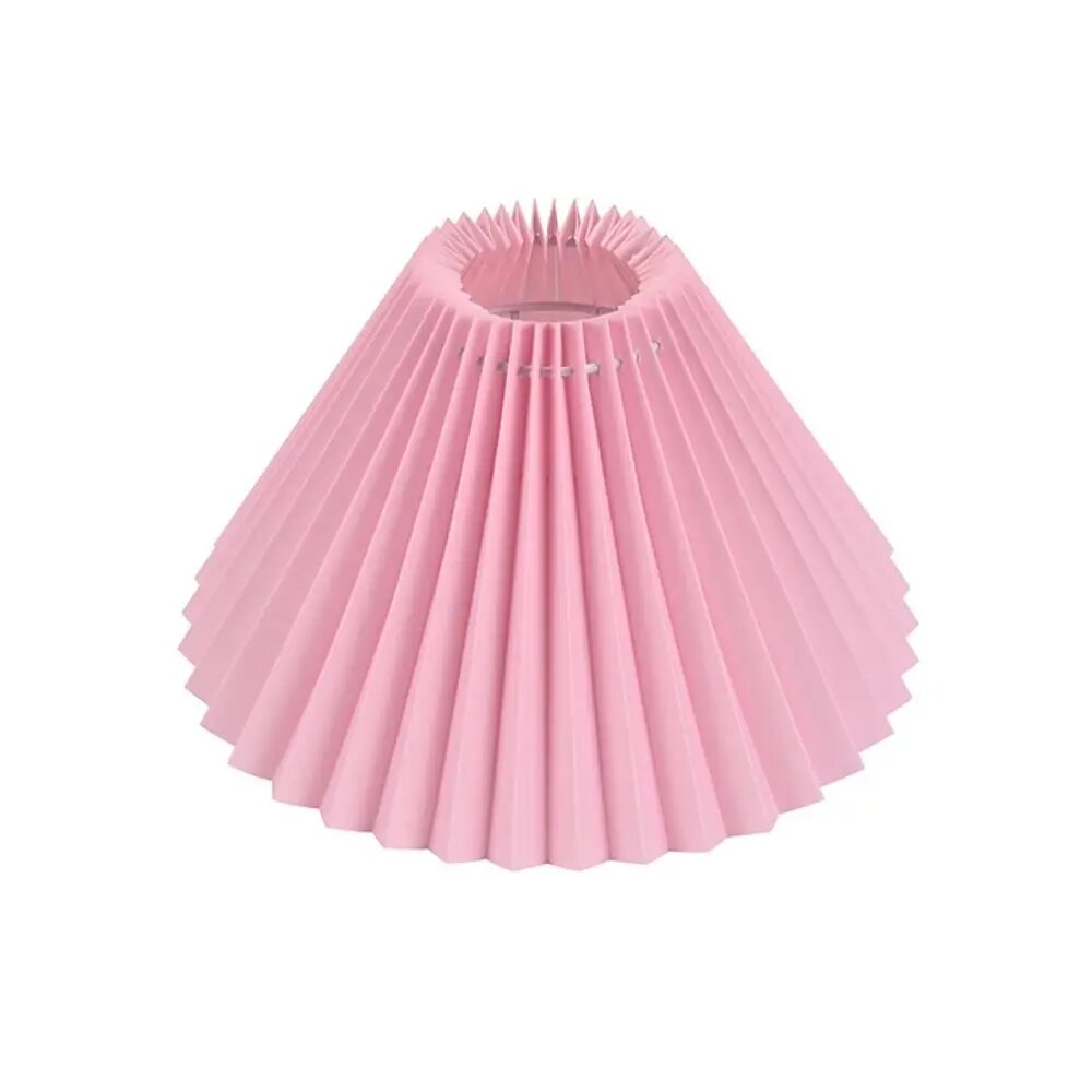 Плиссированный абажур YTMB24J52 pink-Solid color, Розовый
