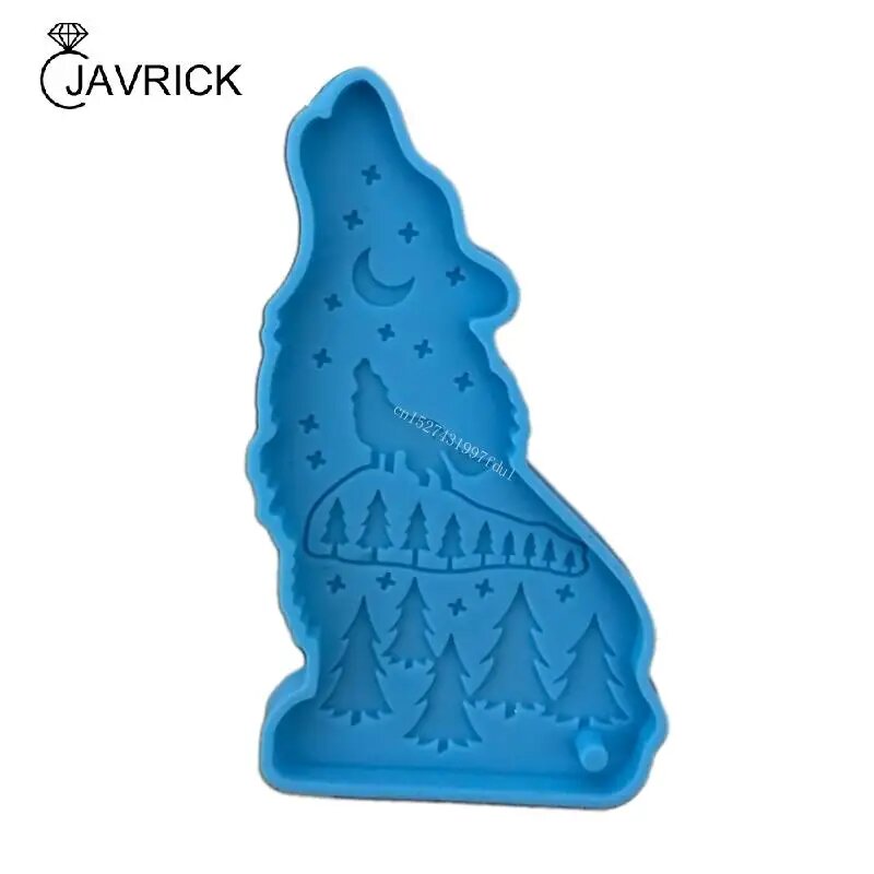 Форма для кулона "Блестящий волк" из эпоксидной смолы