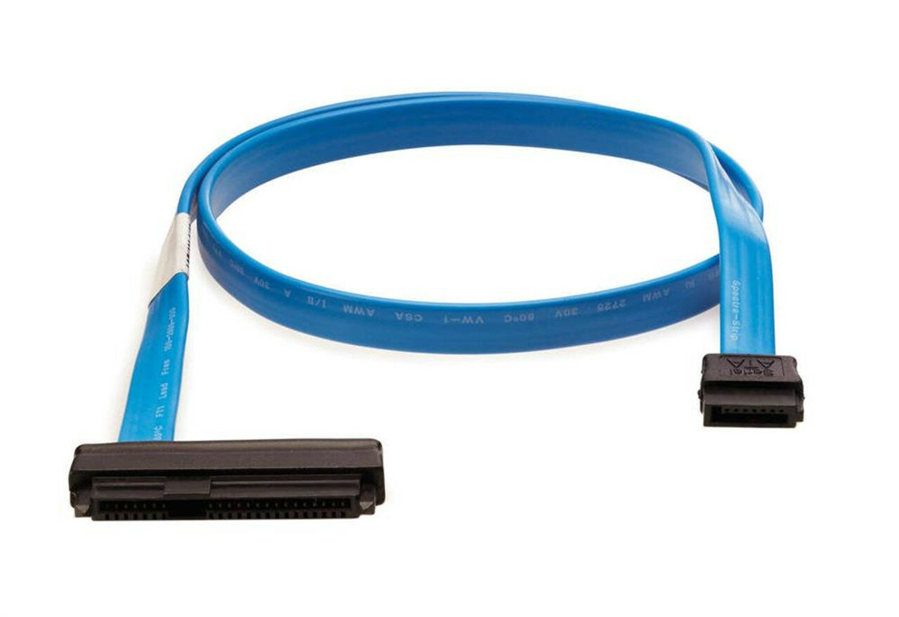 Комплект кабелей HPE DL3xx Gen10 Rear Serial Cable Kit (873770-B21), упаковка 11.8 x 7.4 x 22.2 см, синий