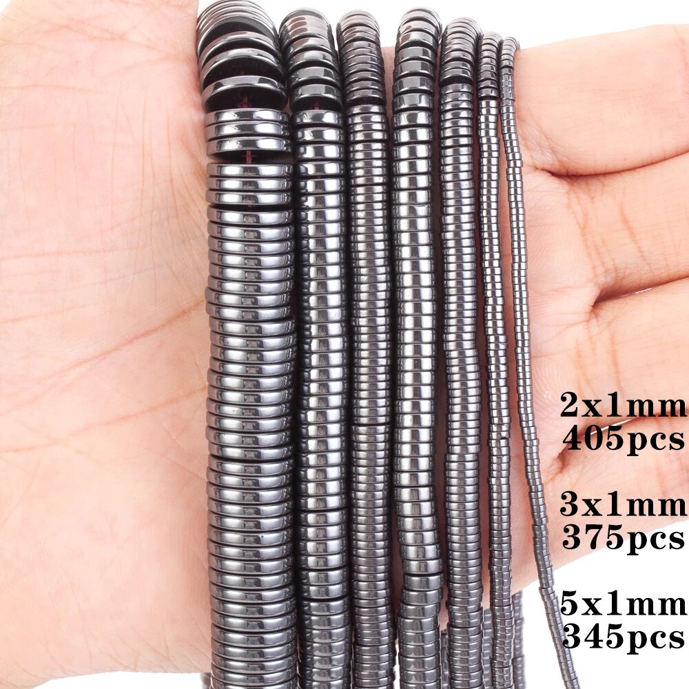 Гематитовые бусины 3mm Wafer Beads