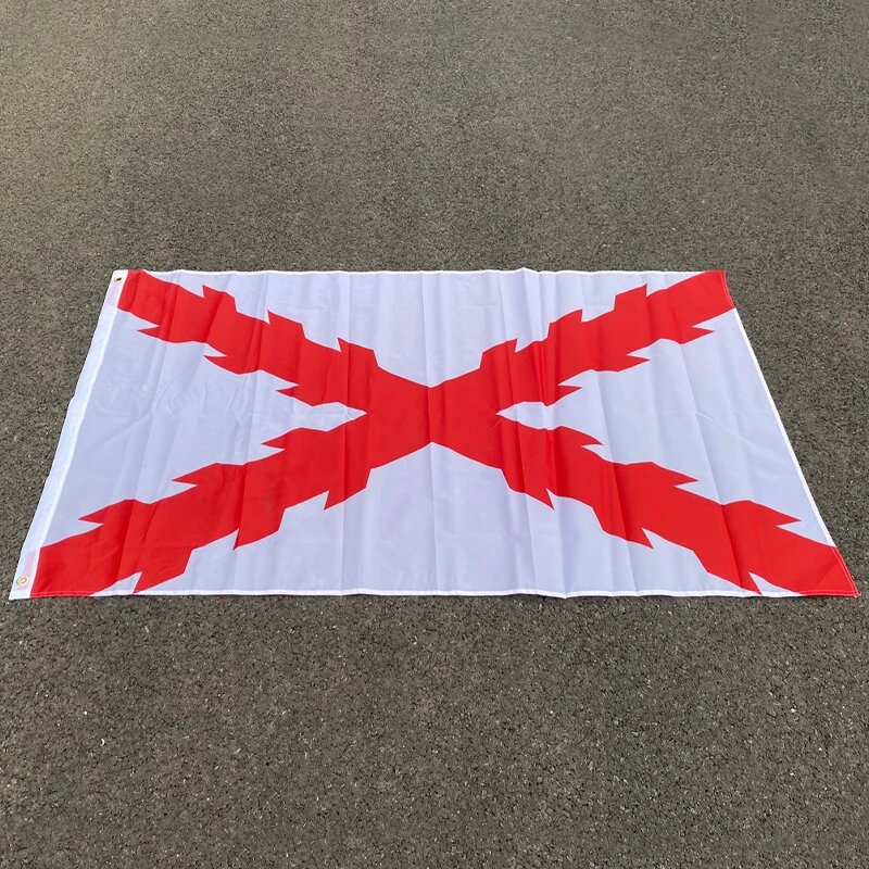 Флаг Креста Бургундии Aerlxemrbrae бордовый 150x90 см