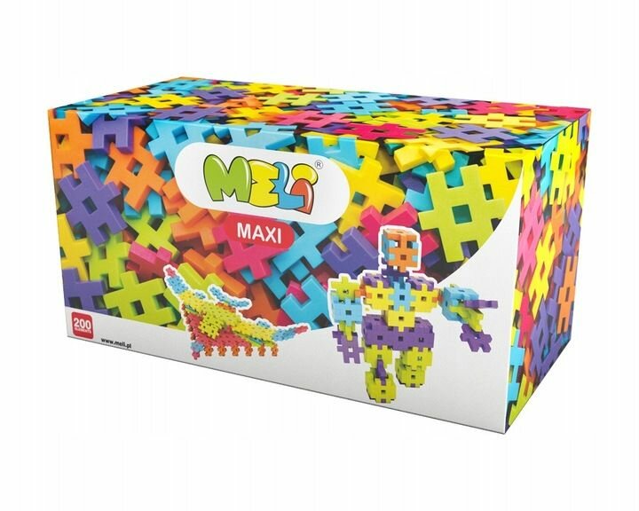 Конструктор пластиковый Meli Maxi 200эл. - Мели 50402