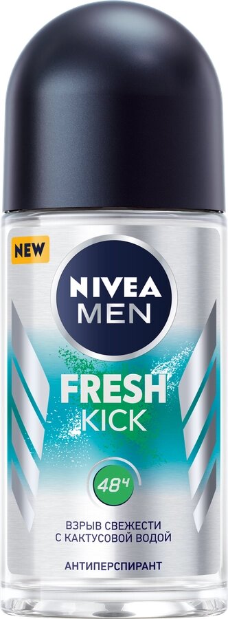 Антиперспирант роликовый мужской NIVEA Men Fresh Kick, 50мл, (3 шт)