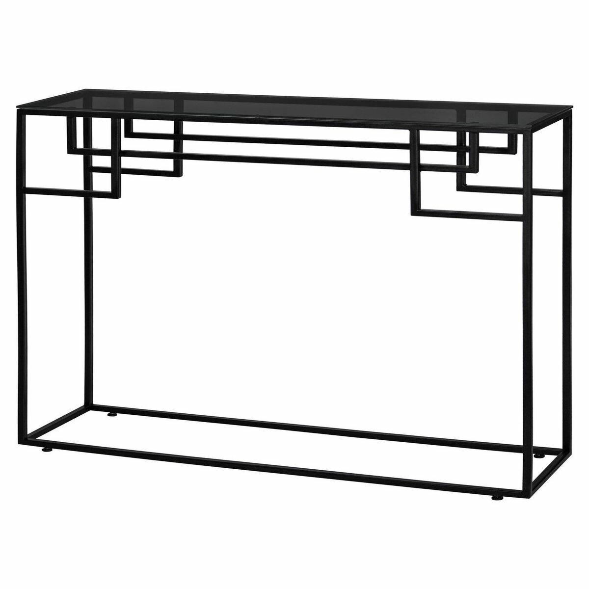 Консольный столик, туалетный столик торонто 1200х875х280мм (черный/стекло серое графит)