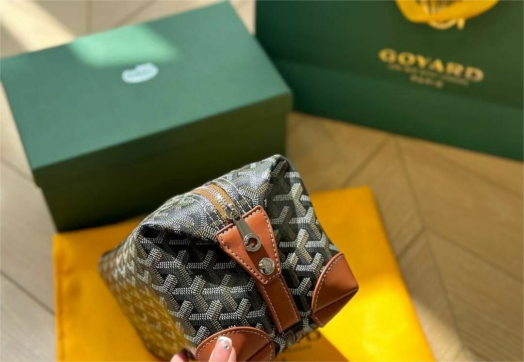 Косметичка Goyard, ширина: 24 см., высота: 12 см., , зеленый — фото 1