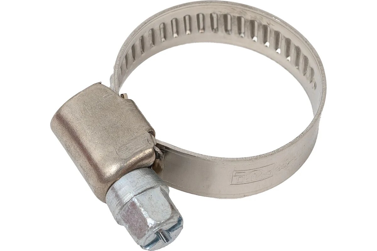 Хомут Terma 1' 15‑25 мм для крепления кабеля и проводов, металлический, прочный, с резиновым покрытием, цвет чёрный номер 24144