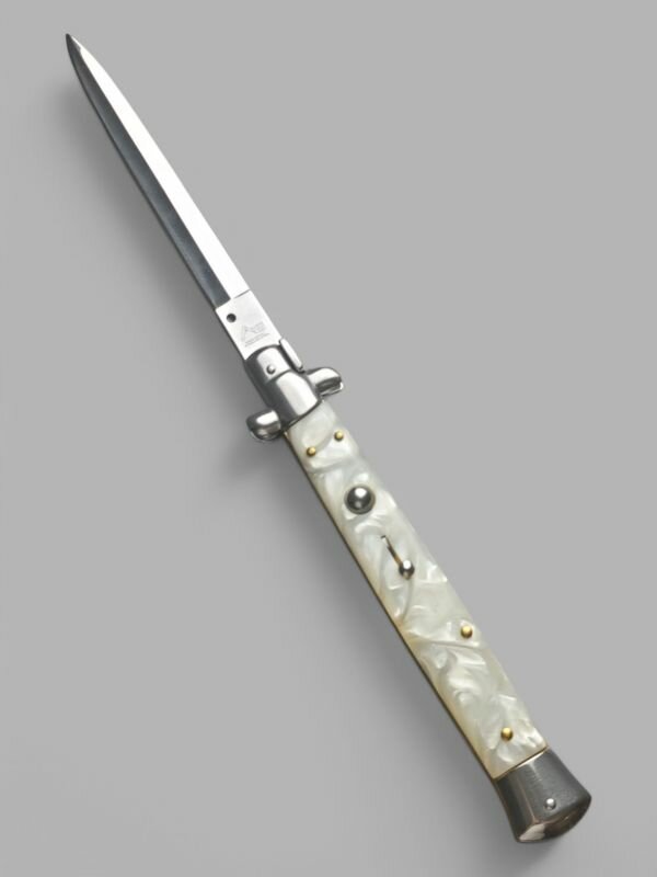 Нож складной, автоматический АКС-001 (белый) 33 см