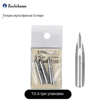 Tachikawa Перо Ширококонечное, Остроконечное, 1 шт.