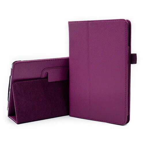 Противоударный чехол-книжка для планшета Apple iPad mini 5/iPad mini 4 A2133, A2124, A2126, A2125 7.9" искусственная кожа тёмно-фиолетовый флотер